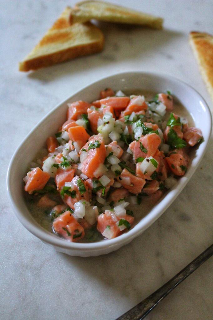 Best chilean ceviche recipe, how to make it with salmon - Irene Mercadal